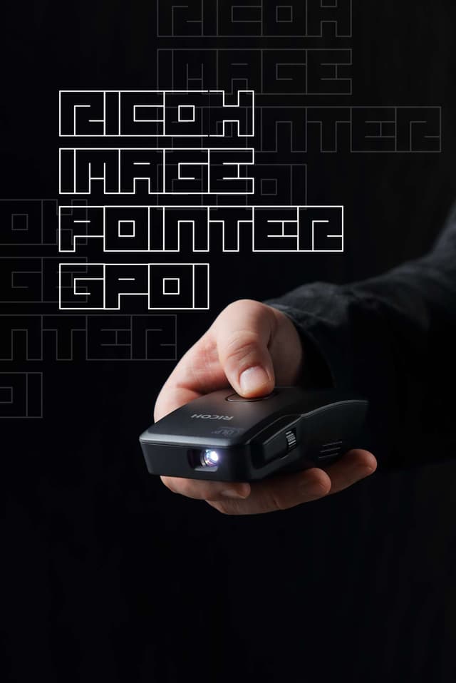 「RICOH Image Pointer GP01」は手に持って使う新感覚“ハンディ”プロジェクター