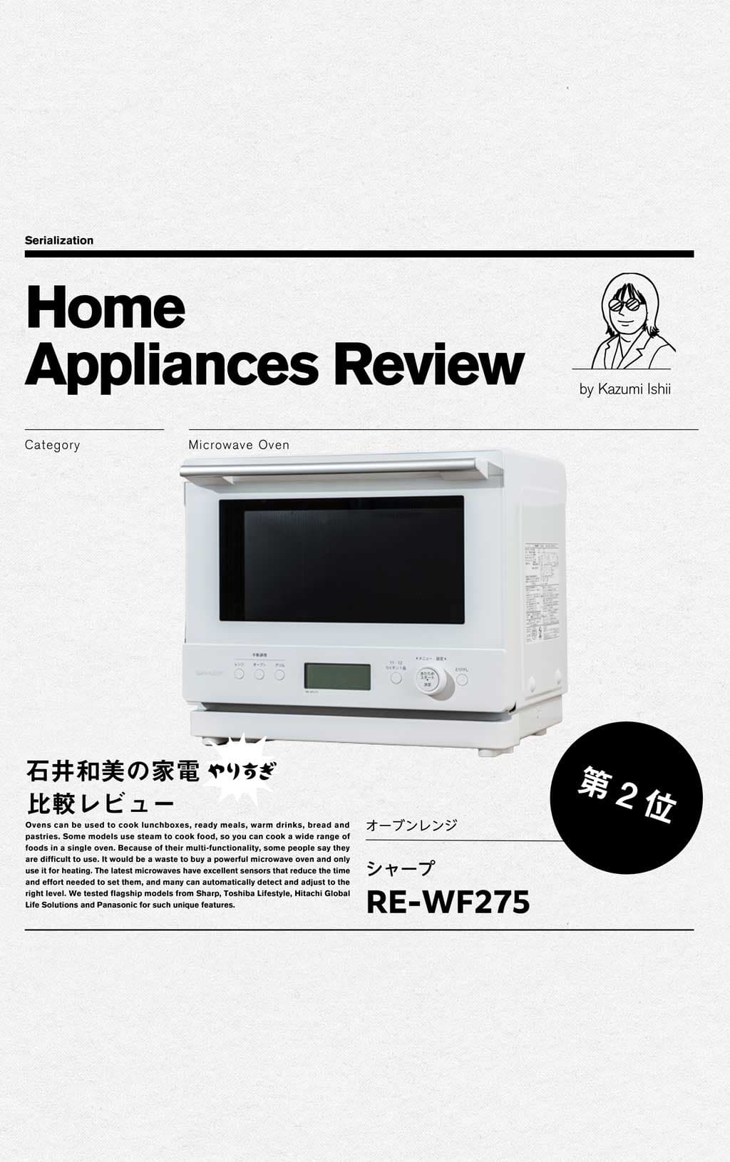 【第2位】シャープ「RE-WF275」